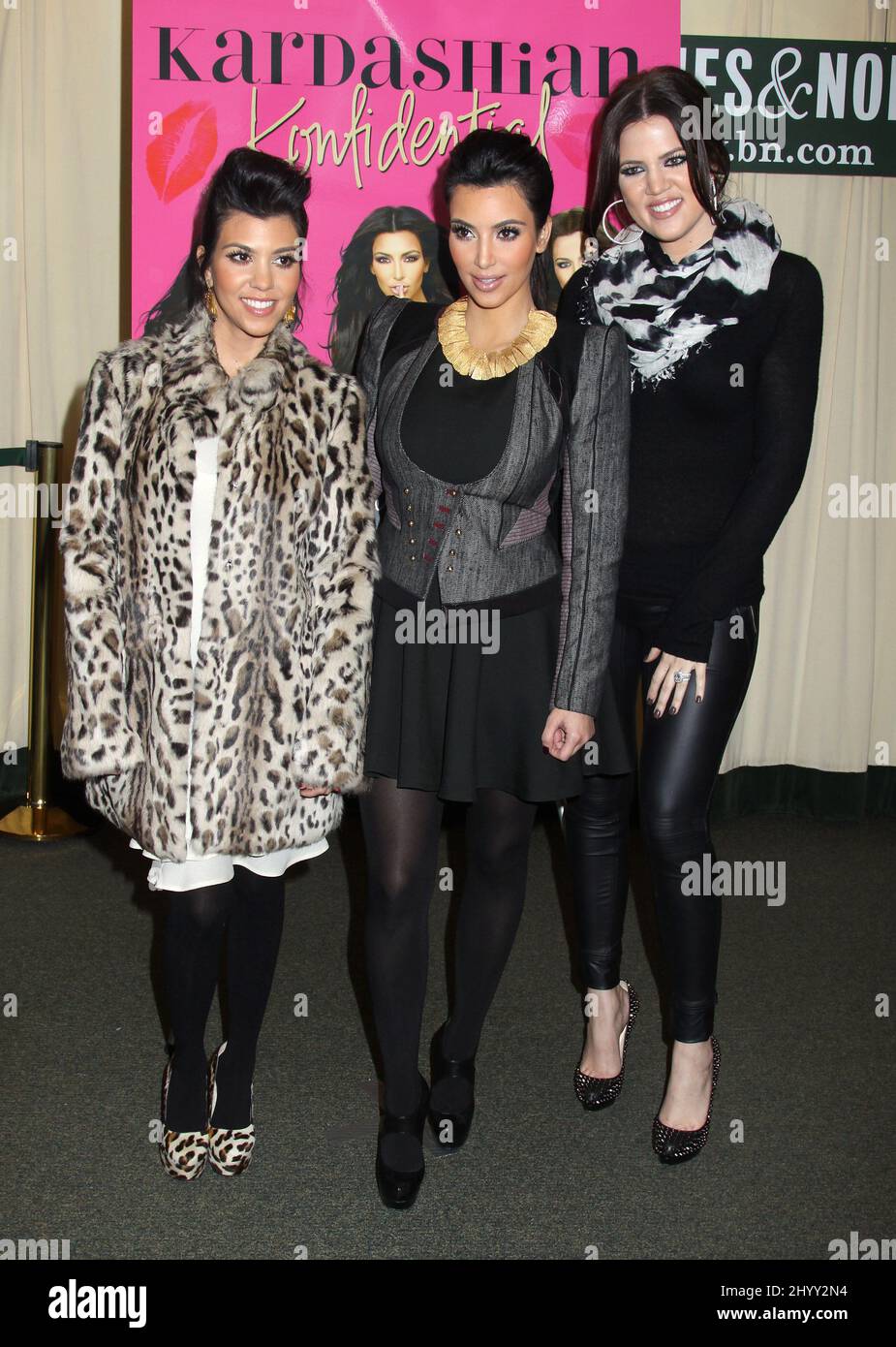 Kourtney Kardashian, Kim Kardashian and Khloe Kardashian at The ...