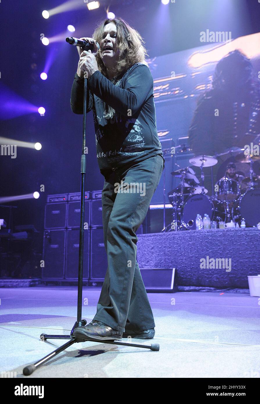 Ozzy Osbourne performs live in concert at Madison Square Gardens in New ...