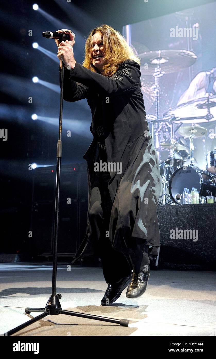 Ozzy Osbourne performs live in concert at Madison Square Gardens in New ...