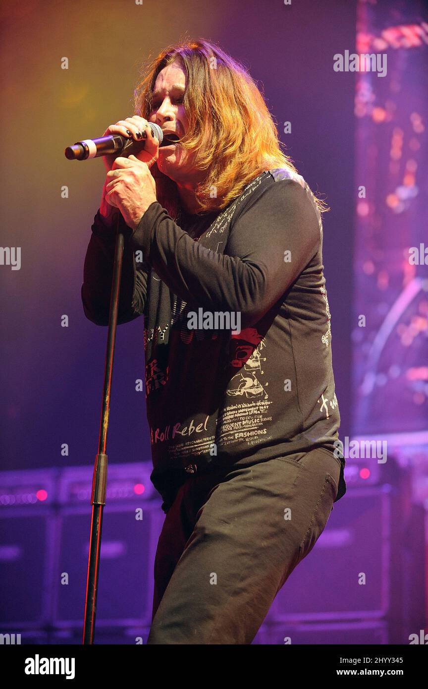 Ozzy Osbourne performs live in concert at Madison Square Gardens in New ...