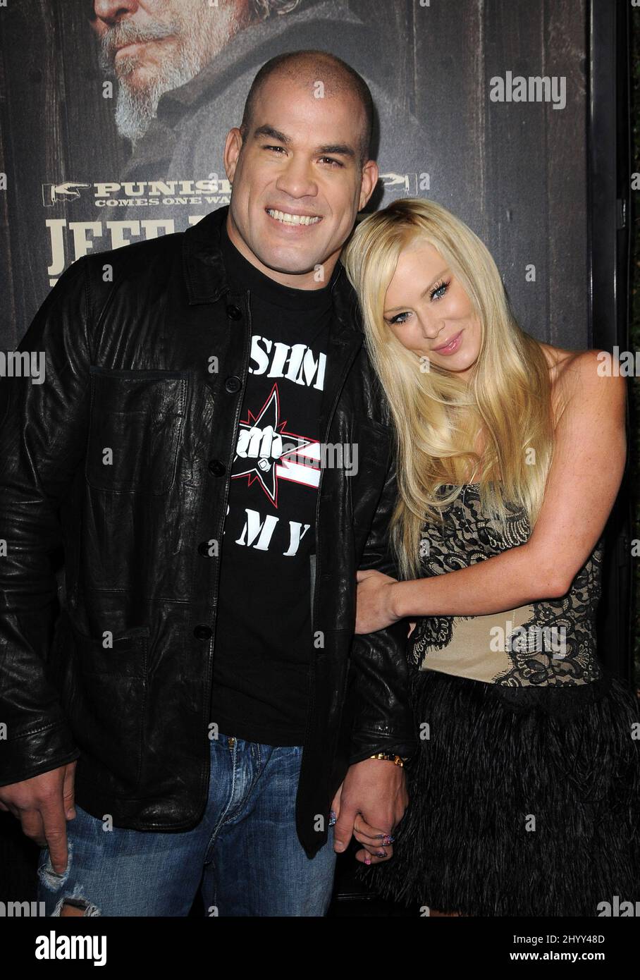 Tito Ortiz and Jenna Jameson during the "True Grit" industry screening ...