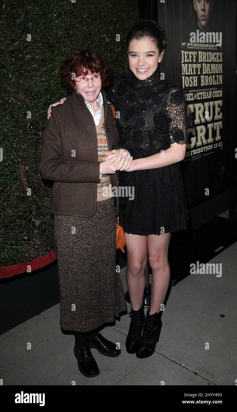 Kim Darby and Hailee Steinfeld during the "True Grit" industry ...