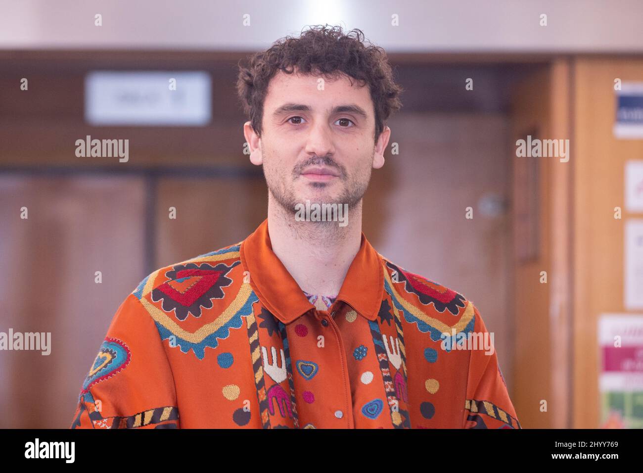 Italian rapper Carl Brave attends the premiere of the film "La Svolta ...