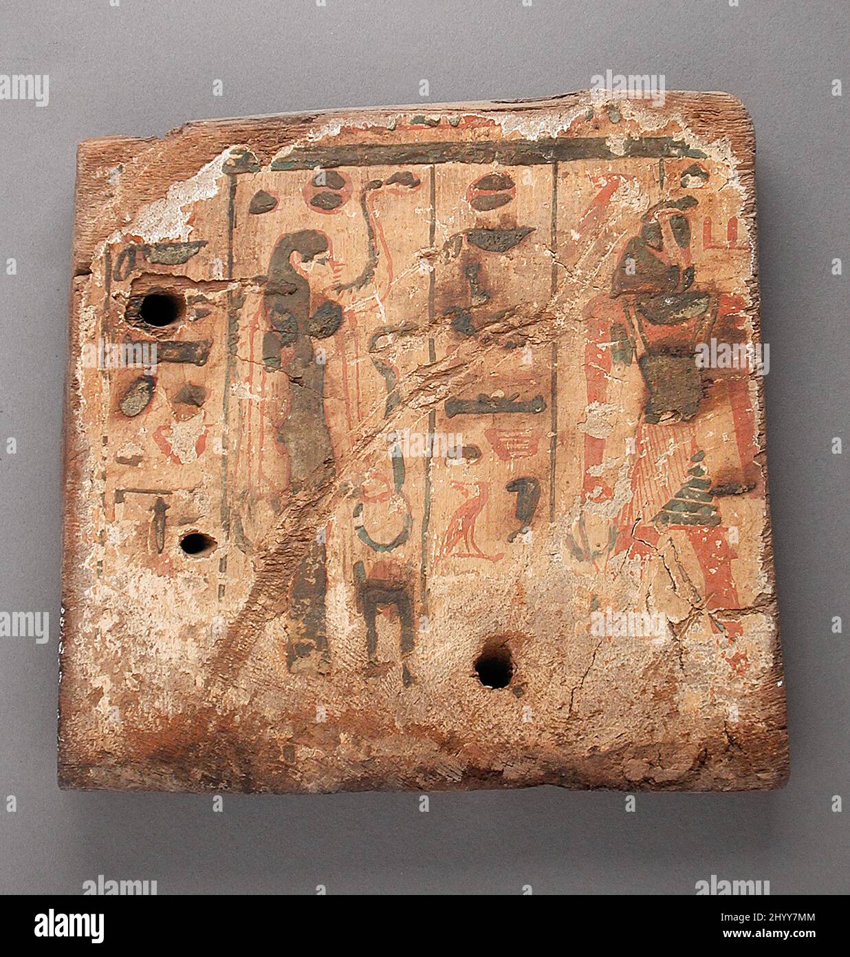 Coffin Fragment. Egypt, Ptolemaic Period (351 - 31 BCE). Furnishings ...