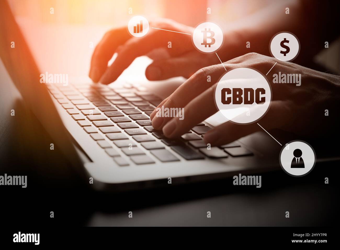 CBDC - central bank digital currency technology. New generation of money concept Stock Photo - Alamy