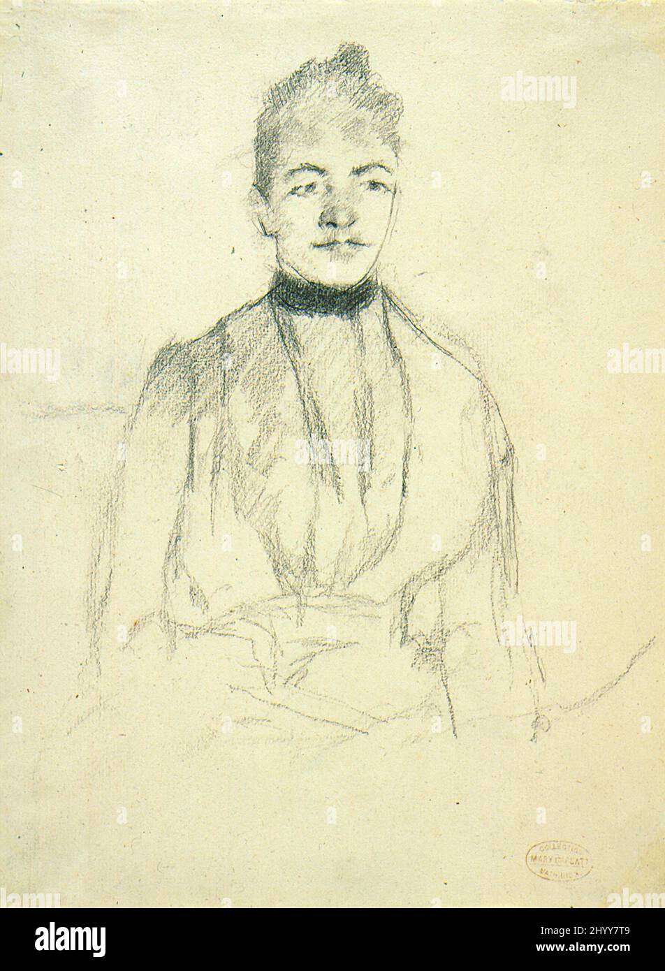 Portrait of a Woman. Mary Cassatt (United States, Pennsylvania ...