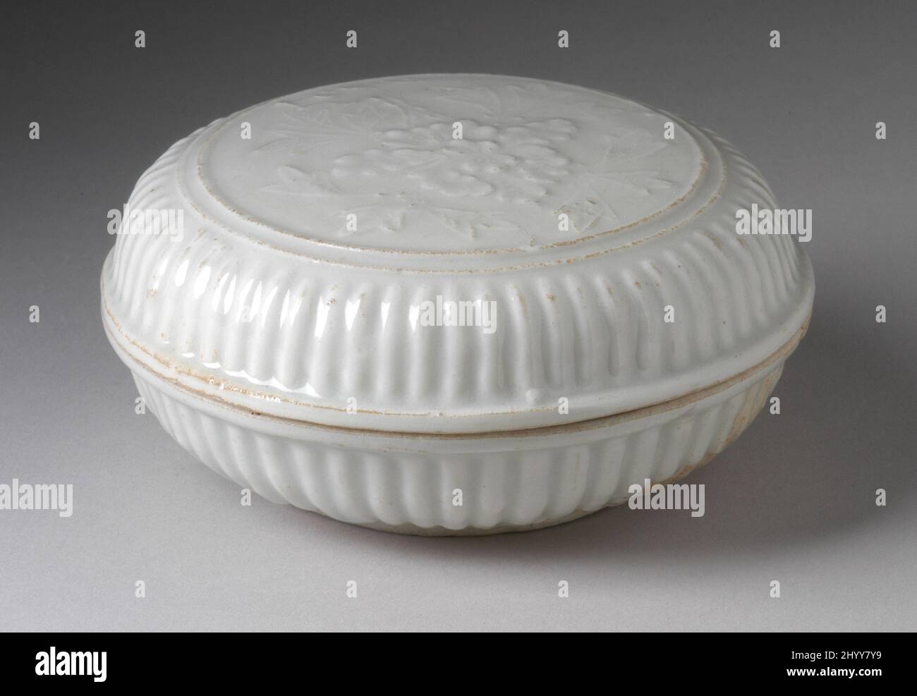 Wheel thrown stoneware with molded and impressed design hi-res stock ...