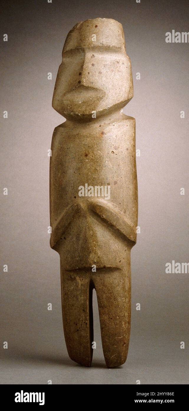 Standing Male Figure. Mexico, Guerrero, Mezcala, 500 BCE–1000 CE. Stone ...