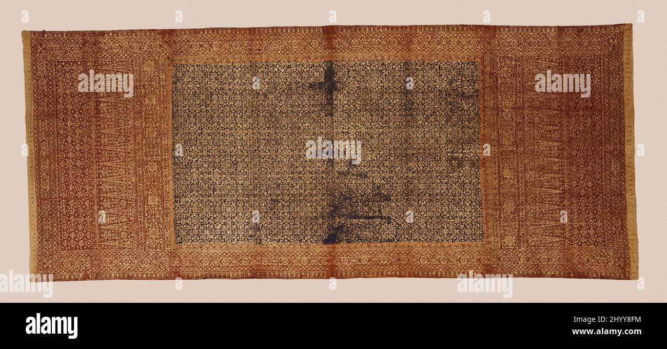 Ceremonial Shoulder Cloth (kain telepole; kain prada). Indonesia, south Sumatra, Palembang ...