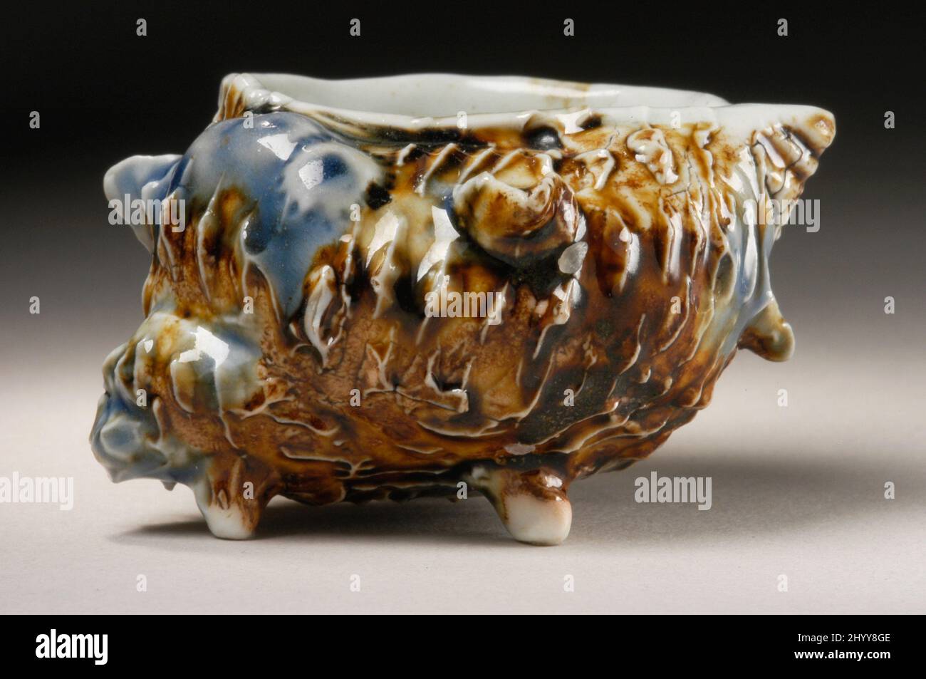 Sake Cup in the Form of a Turbo Shell. Japan, 19th century. Ceramics ...