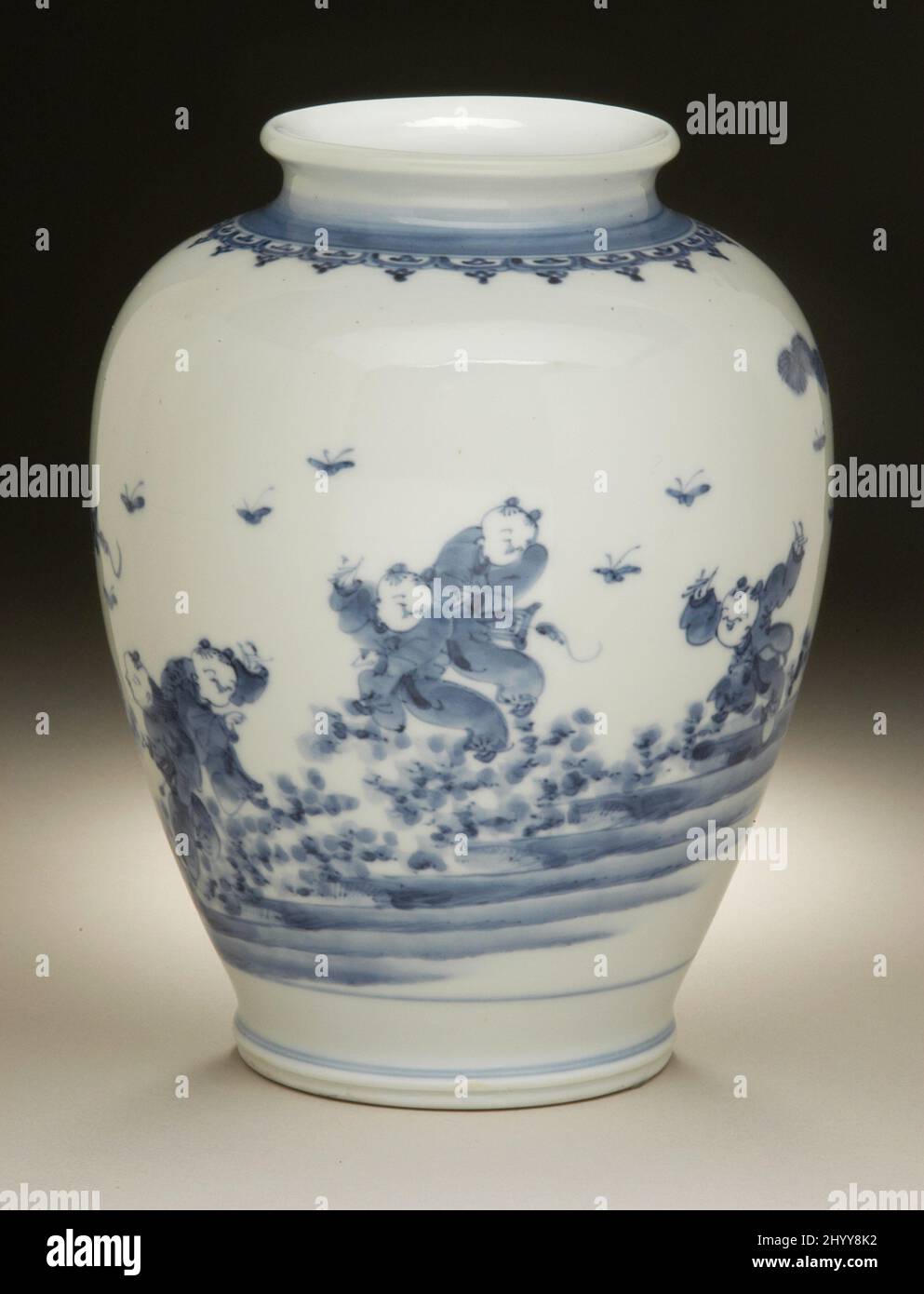 Vase with Design of Seven Chinese Boys. Japan, 19th century. Ceramics ...