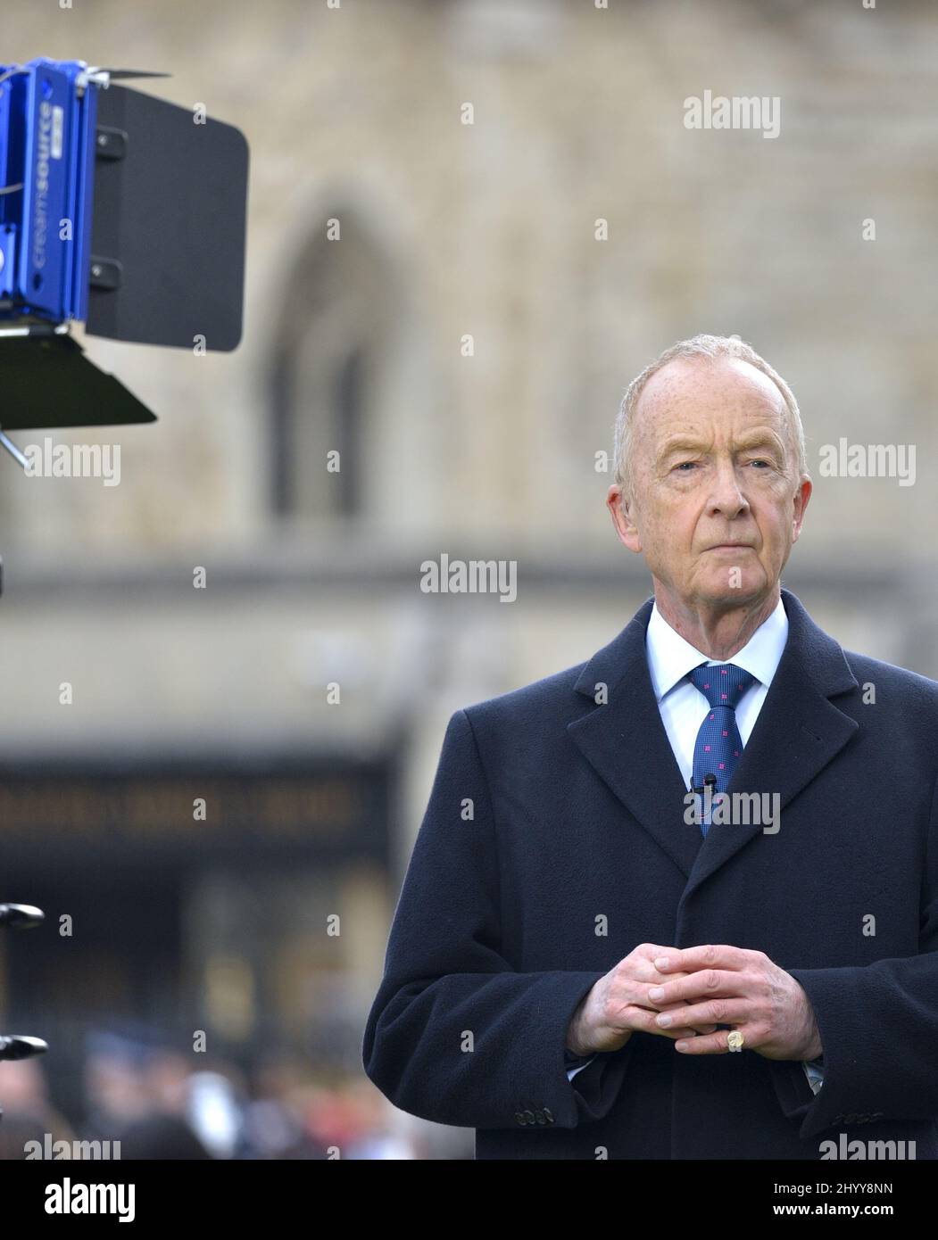 Nicholas Witchell - BBC Royal Correspondent- reporting outside the ...