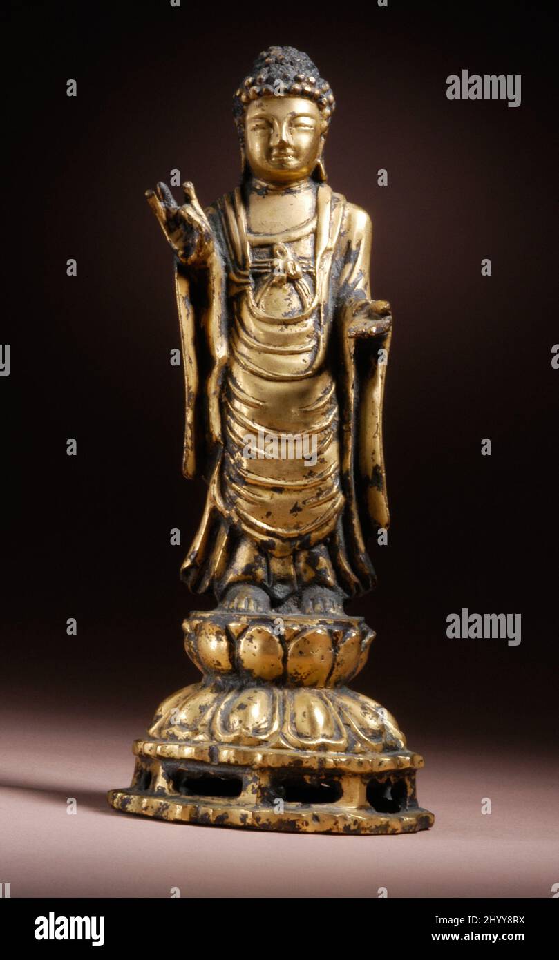 Standing Buddha. Korea, Unified Silla Kingdom (676-935), late 7th-8th ...