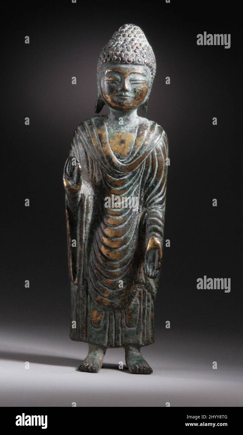Standing Buddha. Korea, Unified Silla Kingdom (676-935), late 7th-8th ...