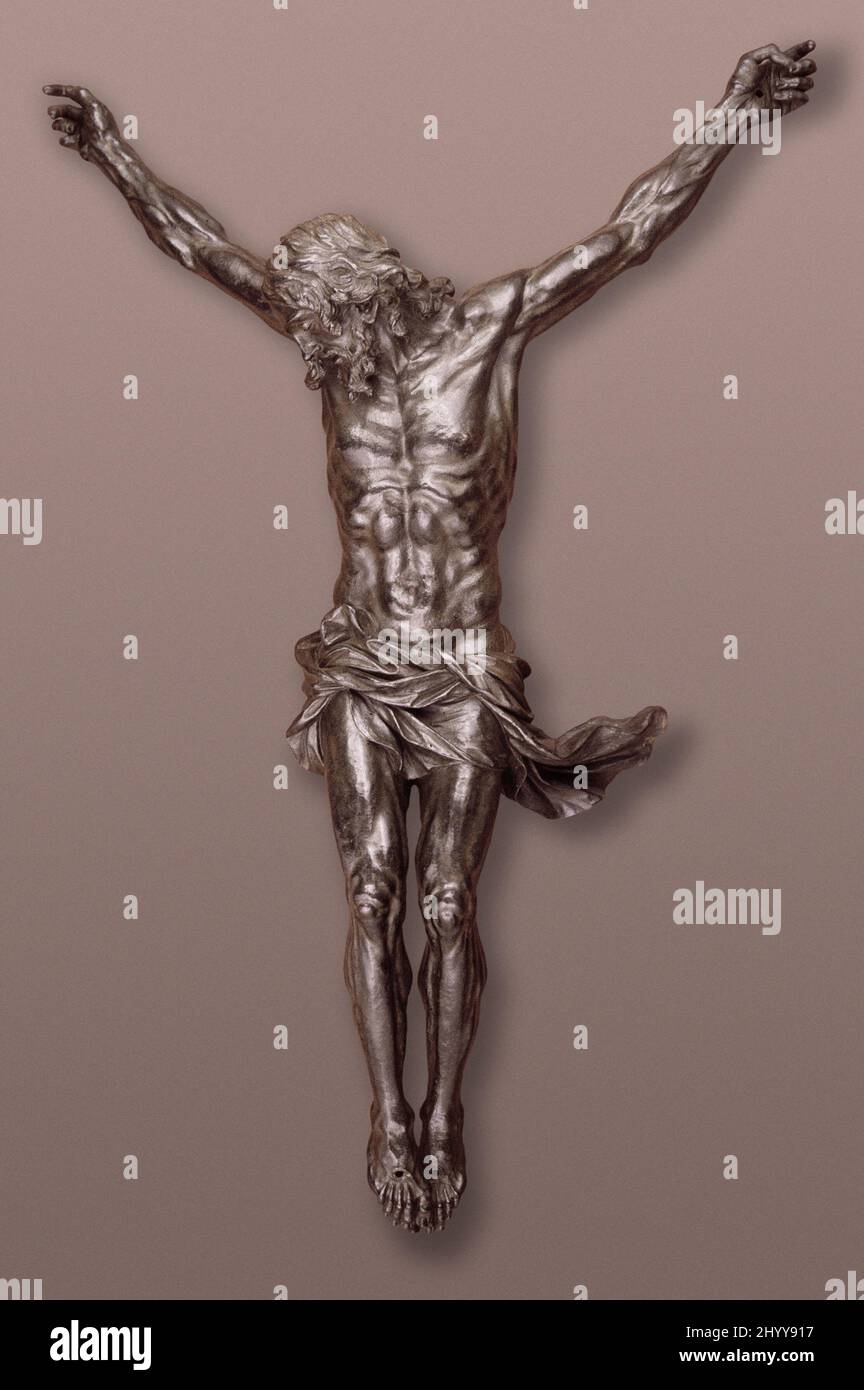 Crucified Christ. Germany (?), circa 1720. Sculpture. Bronze Stock Photo - Alamy
