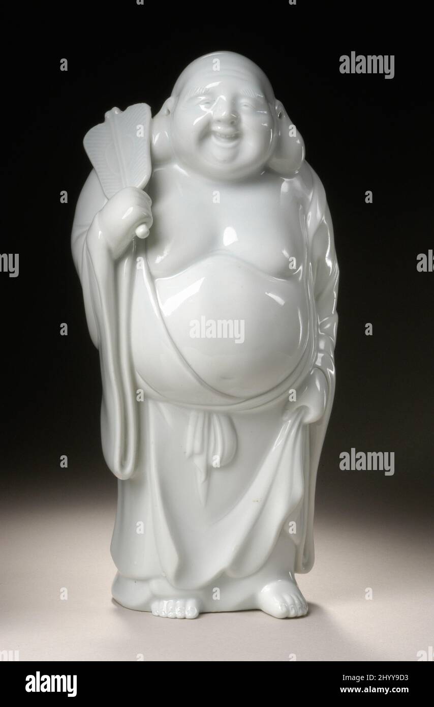 Okimono in the Form of Standing Hotei. Japan, 19th century. Ceramics ...