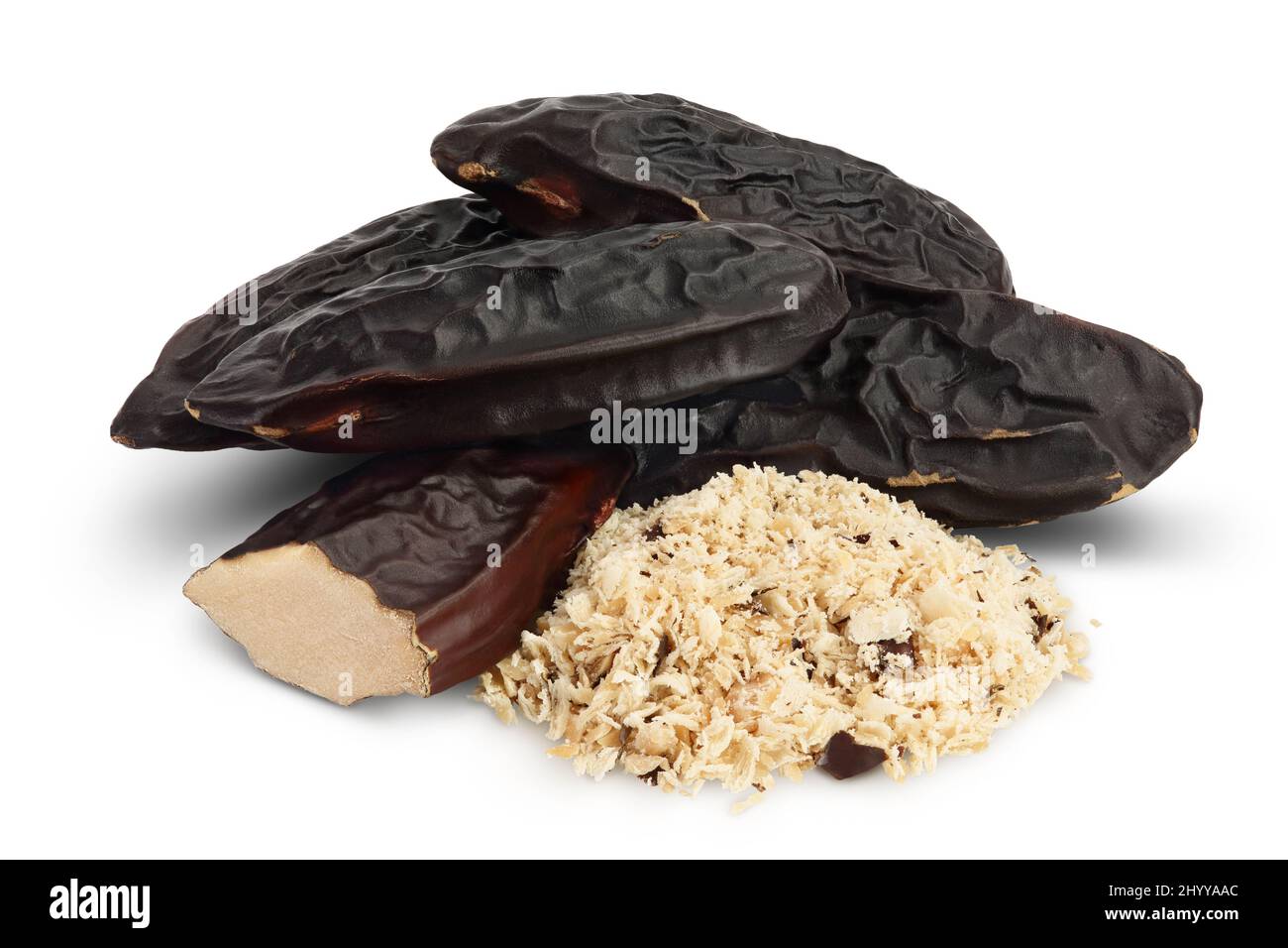 Tonka bean isolated on white background with clipping path and full ...