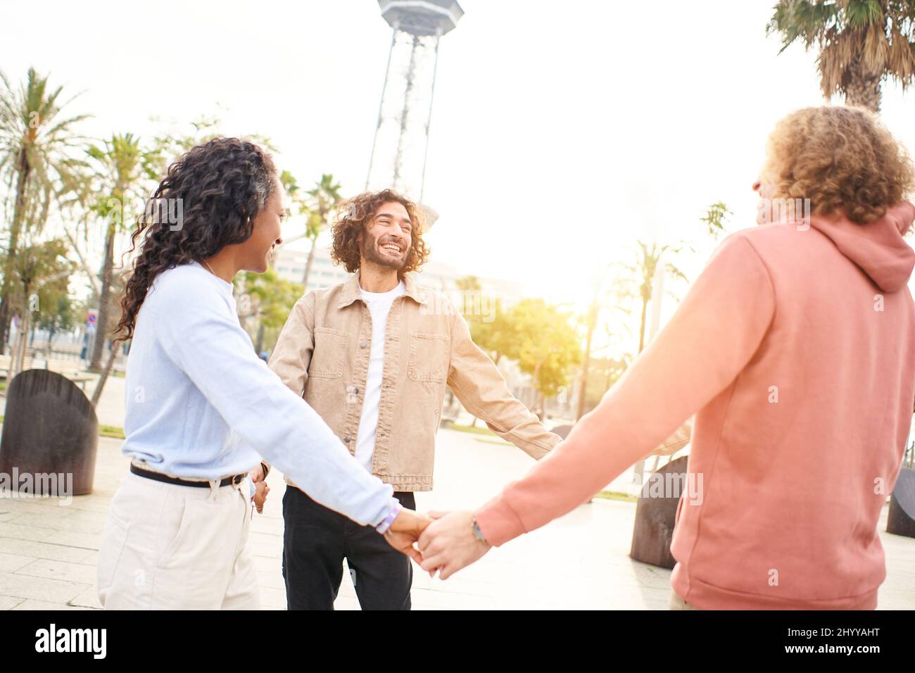 Holding hands circle hi-res stock photography and images - Alamy