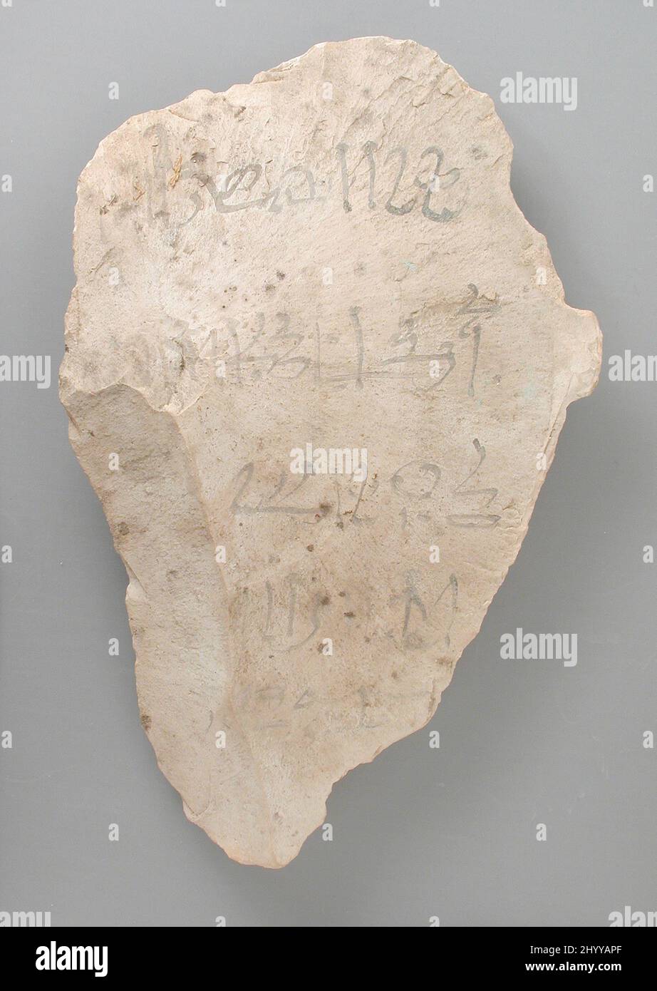 Ostracon Inscribed with a Model Letter to the Vizier Paser. Egypt, New ...