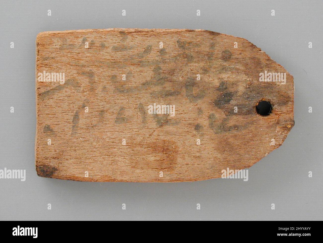 Mummy Label with Demotic Inscription. Egypt, Ptolemaic Period - Roman ...