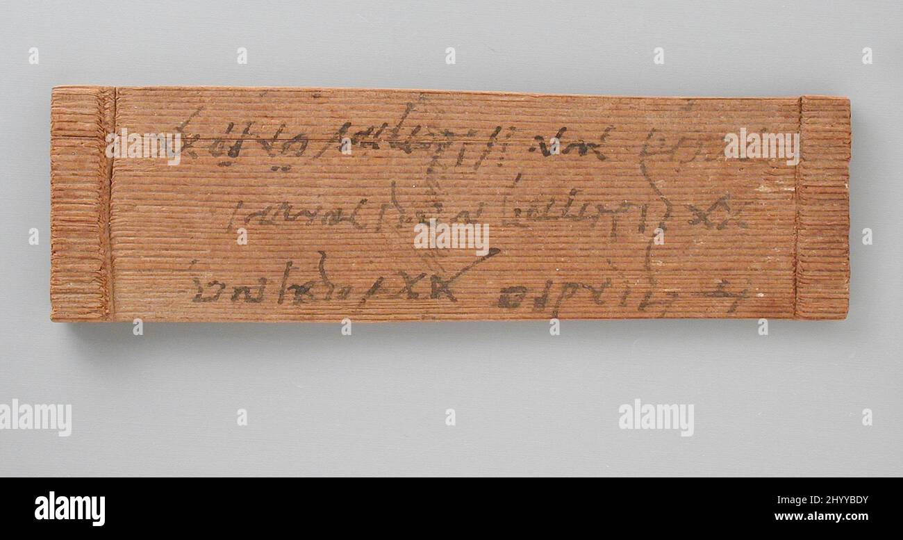 Label with Greek Inscription. Egypt, Greek Period (332 BCE - 641 CE ...