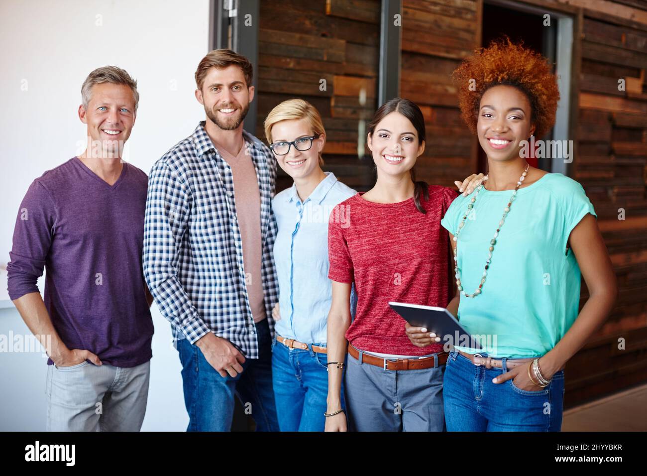 The number one team in the game. Portrait of a group of designers ...