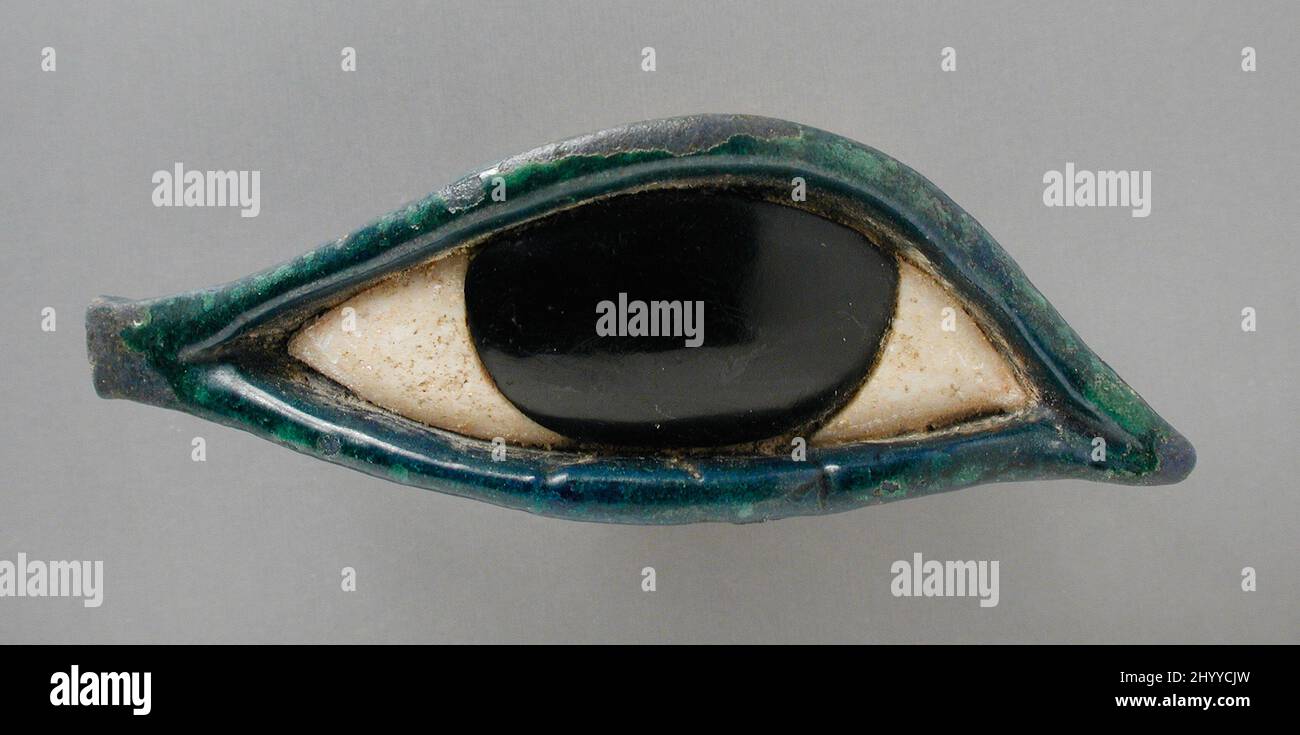 Eye from a Coffin. Egypt, Late Period (724 - 333 BCE). Sculpture. Glass ...