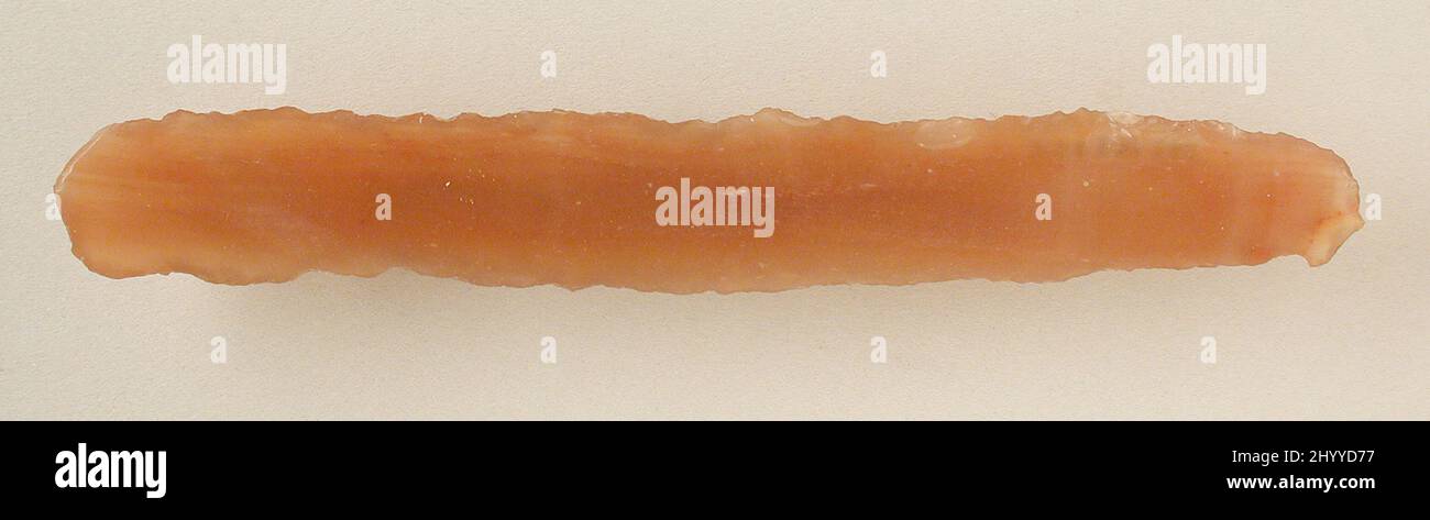 Uni-facial Blade. Egypt, Maadi, 5500 - 3100 BCE. Arms and Armor; blades. Flint Stock Photo - Alamy