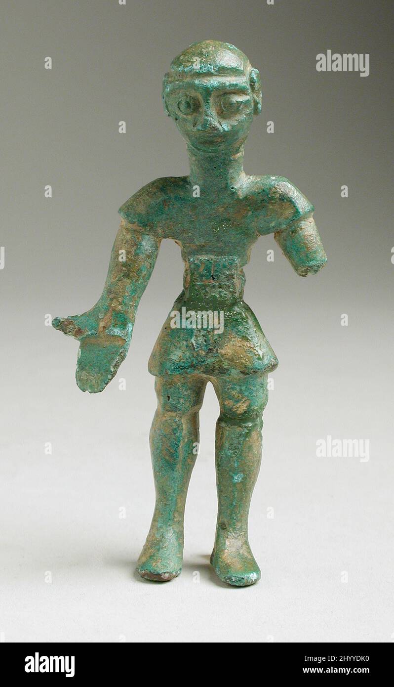 Standing Male. Iberia, 3rd-2nd century B.C.. Sculpture. Bronze, cast ...