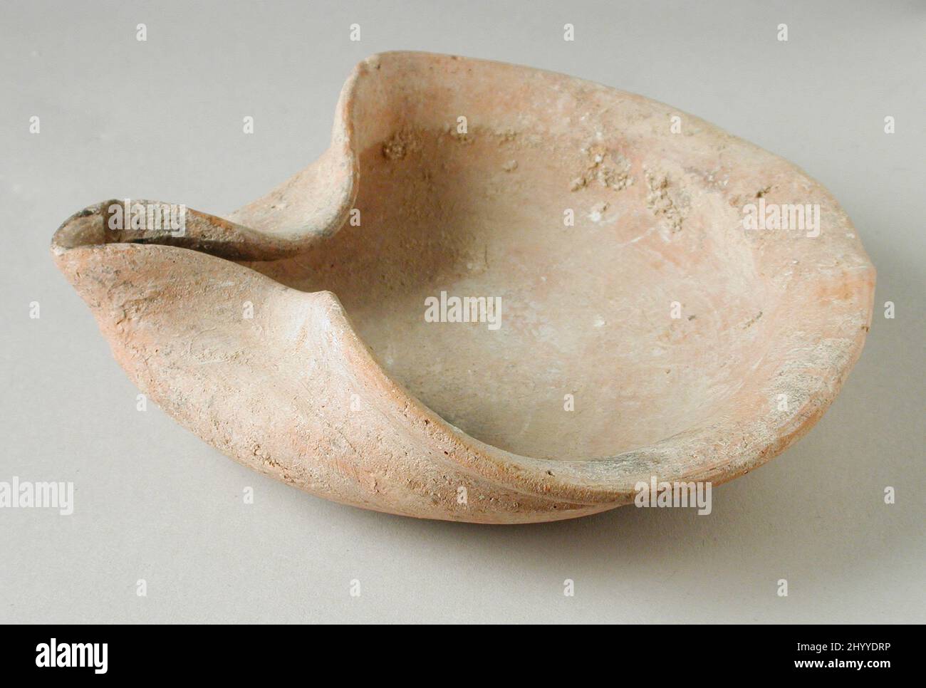 Single-Wick Oil Lamp. Israel, circa 700 B.C.. Furnishings; Lighting ...