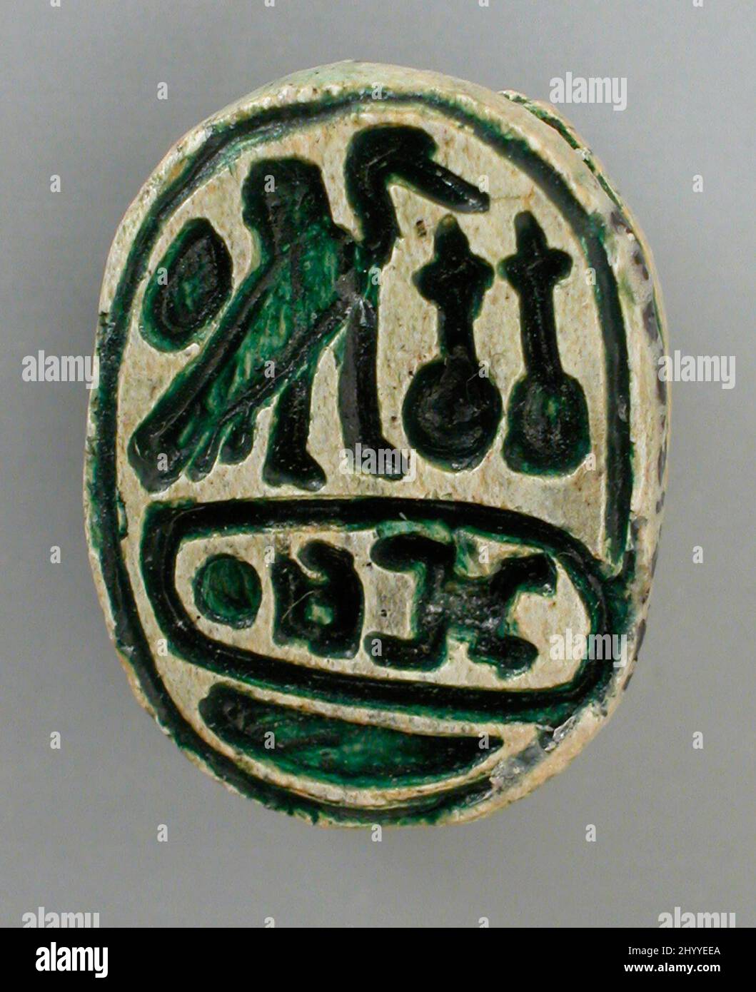 Scarab with Throne Name of Thutmose III and an Image of the Goddess Mut ...