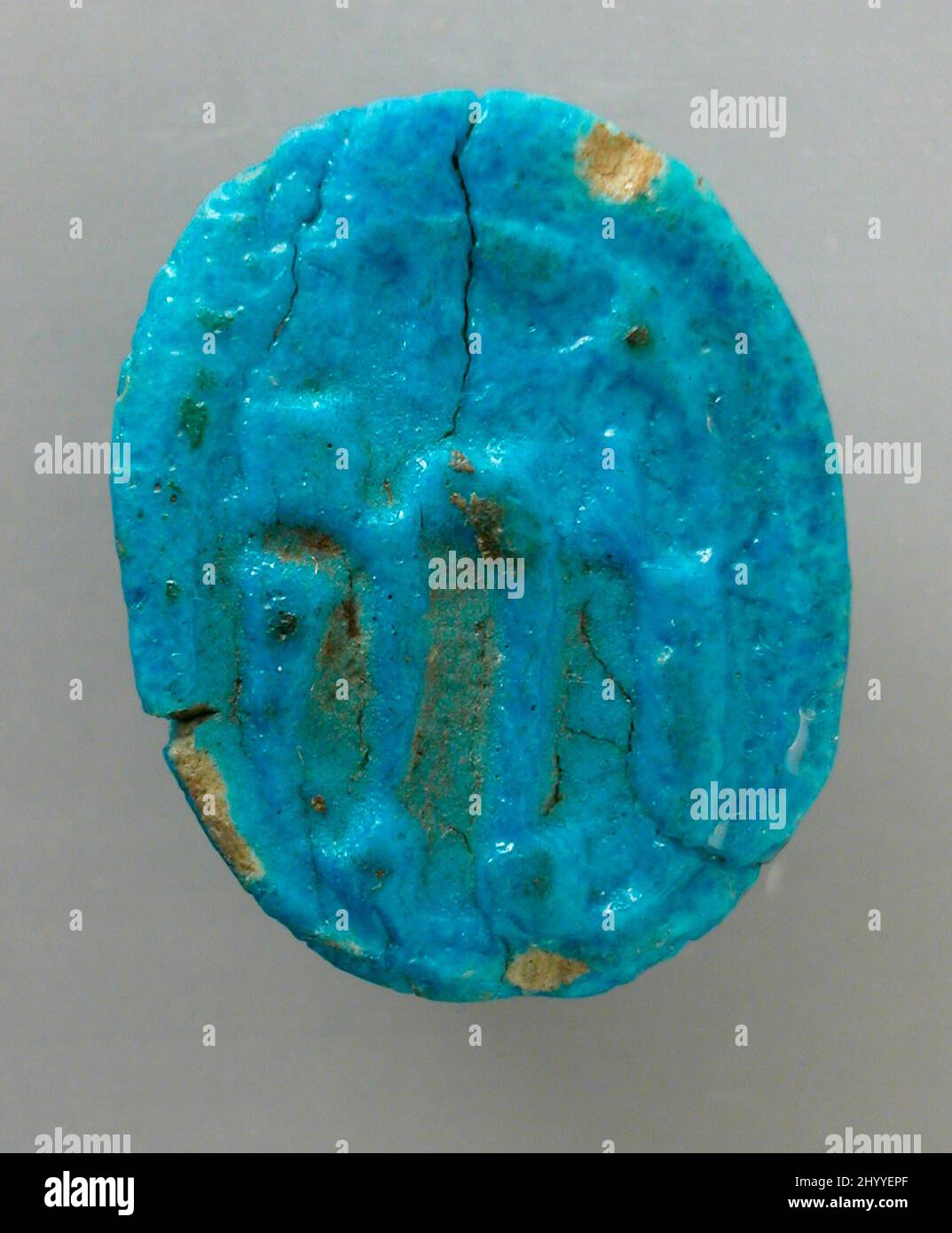 Faience Scarab with Name of Queen Tiy. Egypt, New Kingdom, 18th dynasty ...