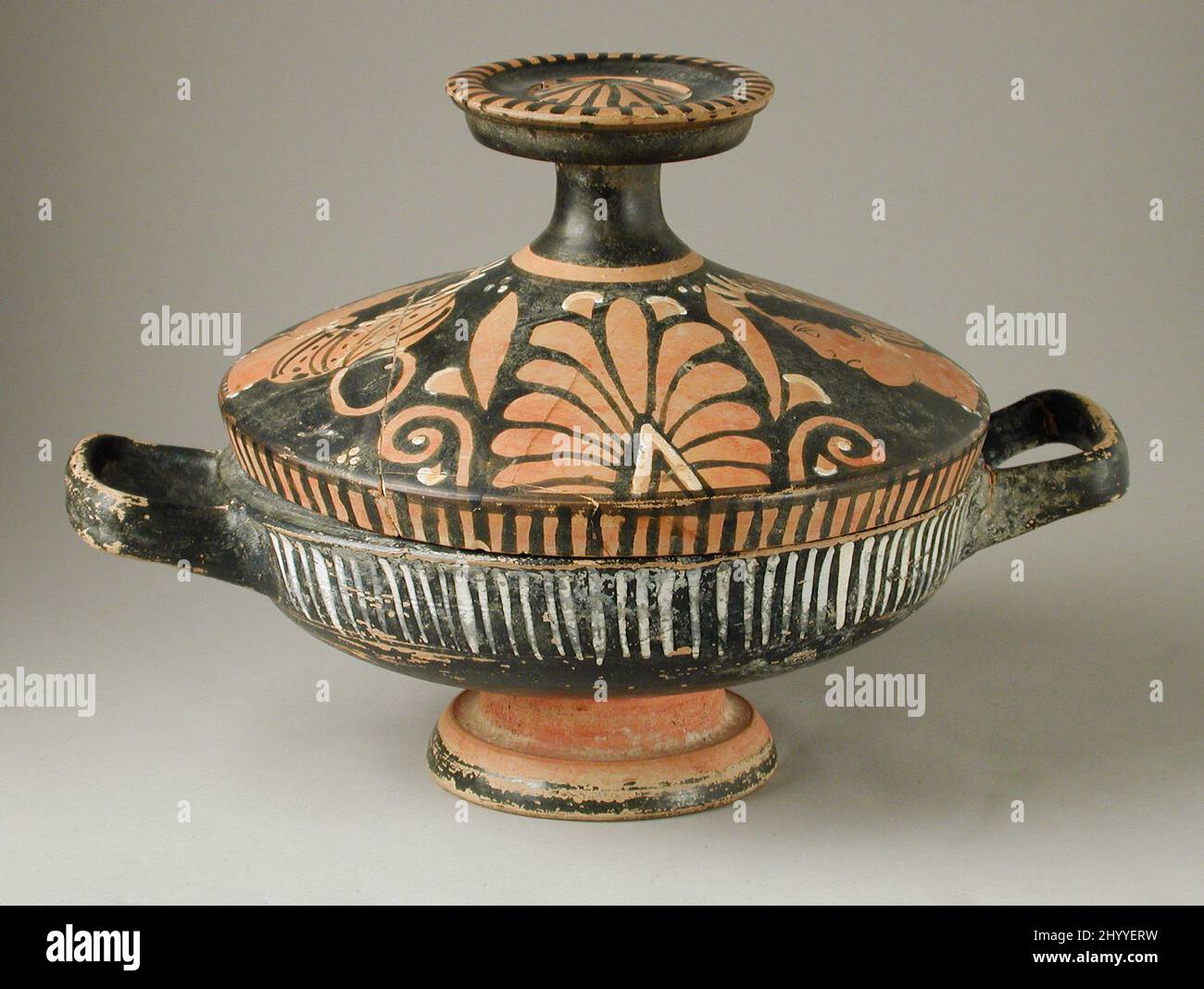 Lekanis with Female Heads Stock Photo - Alamy