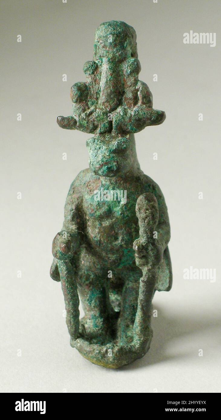 Figurine of a syncretic dwarf cobra hawk god hi-res stock photography ...