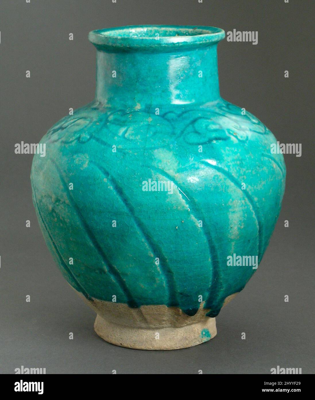 Vase. Egypt or Syria, 12th century. Ceramics. Fritware, incised and ...