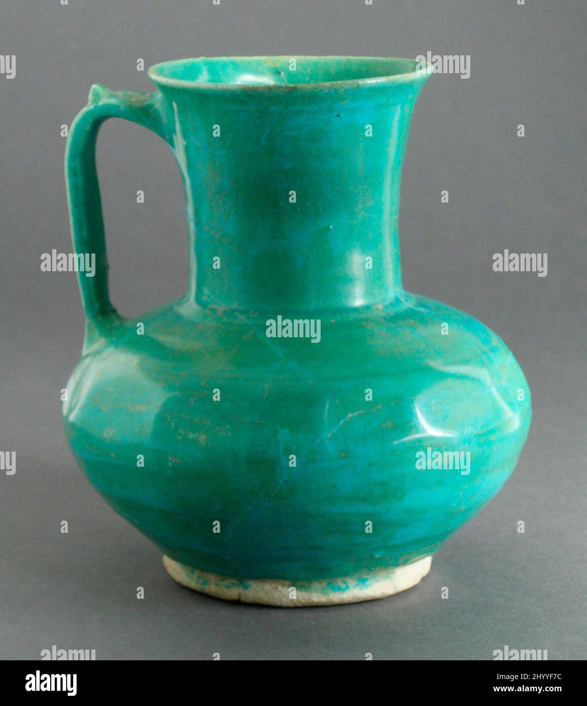 Ewer. Iran (?), 11th-12th century. Ceramics. Fritware, tooled, carved ...