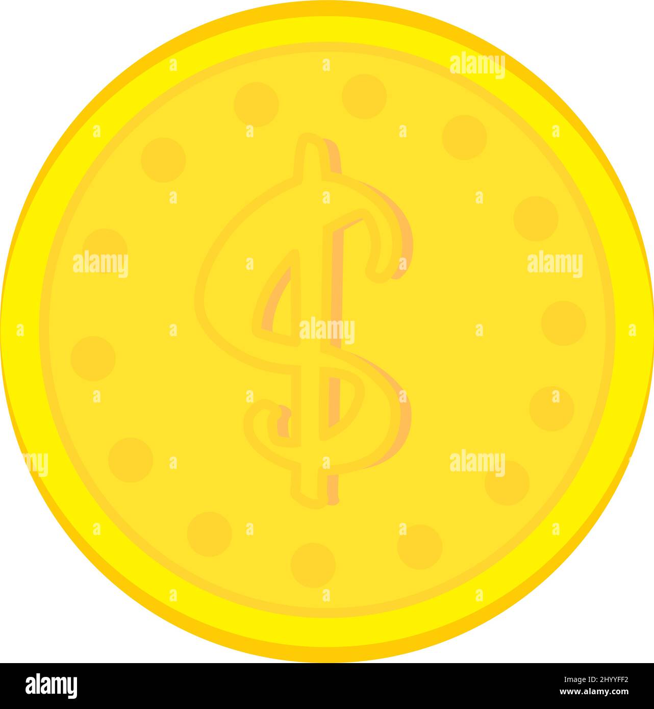 Isolated patrick day golden coin Vector Stock Vector Image & Art - Alamy
