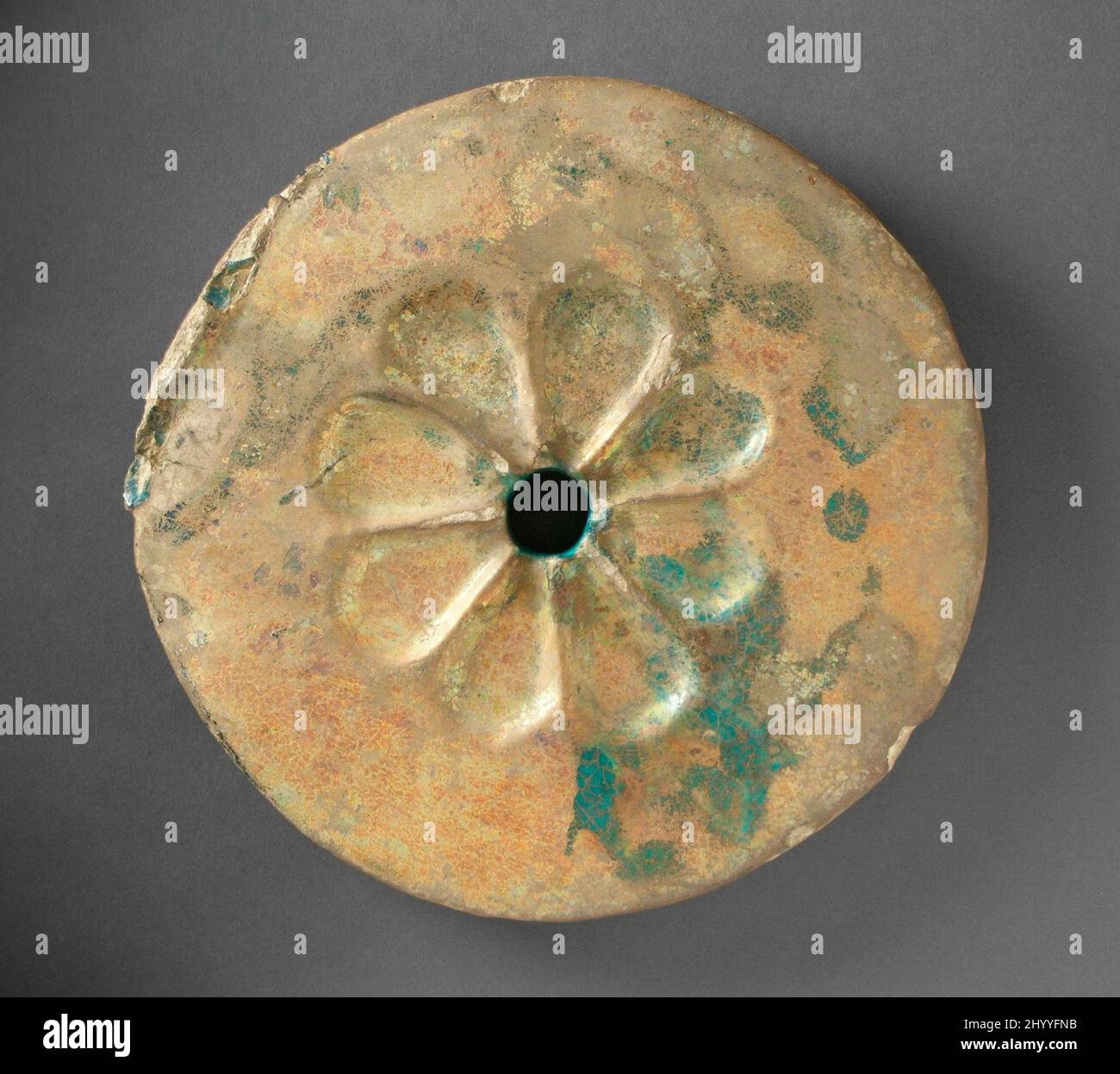 Tile. Syria, 12th century. Ceramics. Fritware, molded and glazed Stock ...