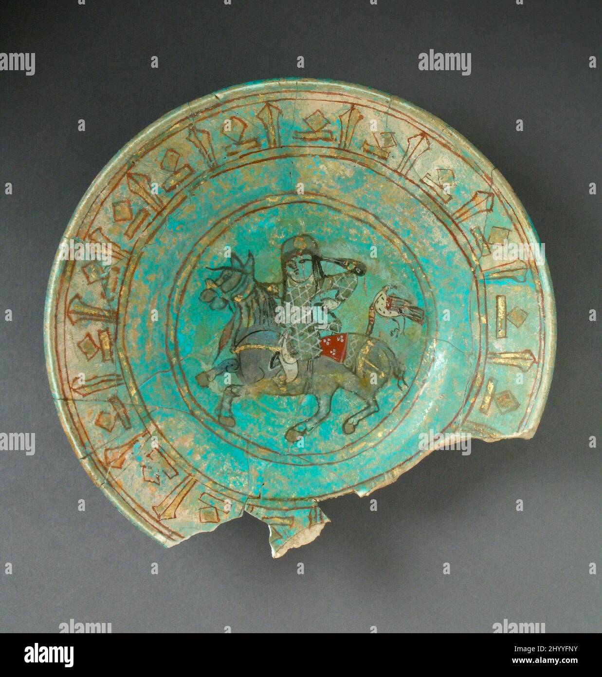 Dish. Turkey or Iran, 13th century. Ceramics. Fritware, overglaze ...