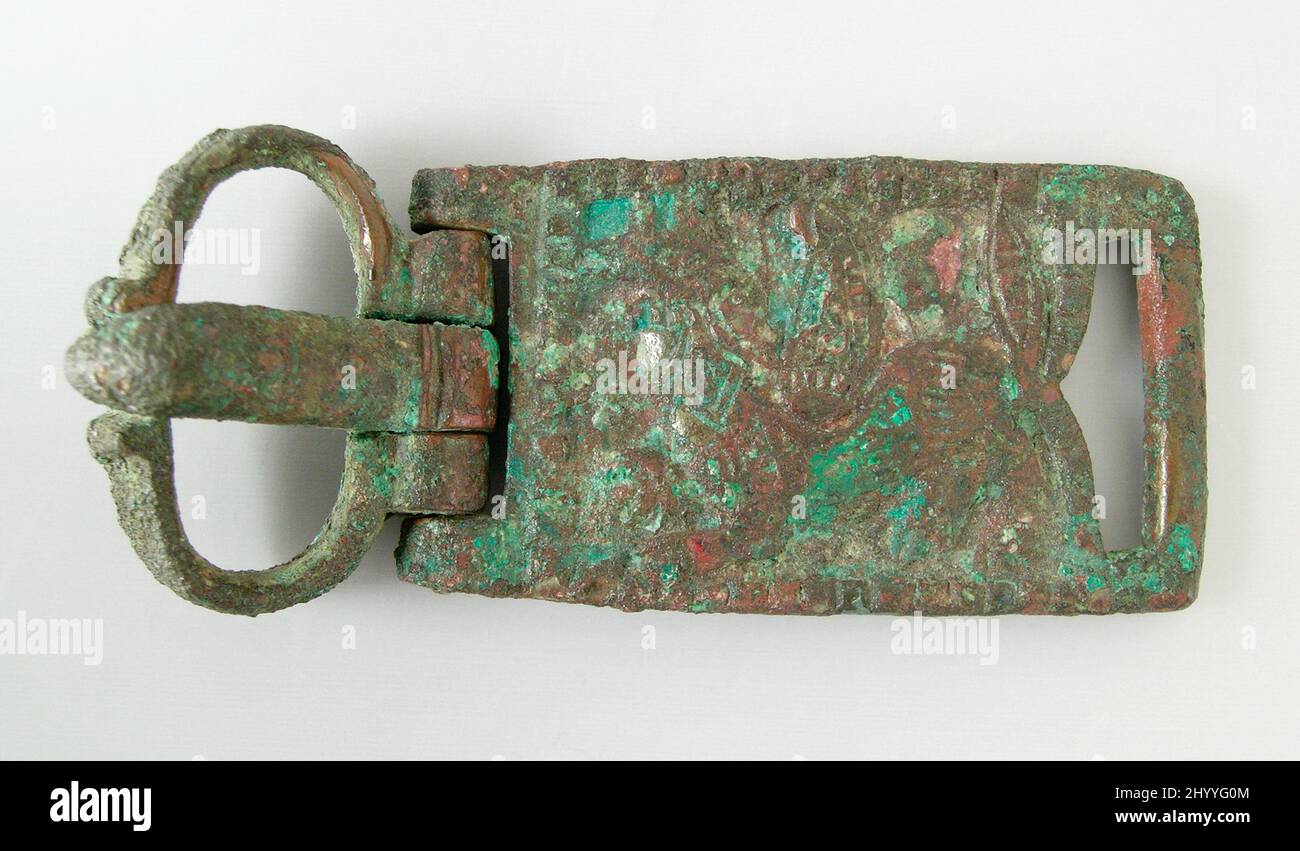 Belt Fitting. Turkey, 12th-13th century. Metal. Bronze, cast Stock ...