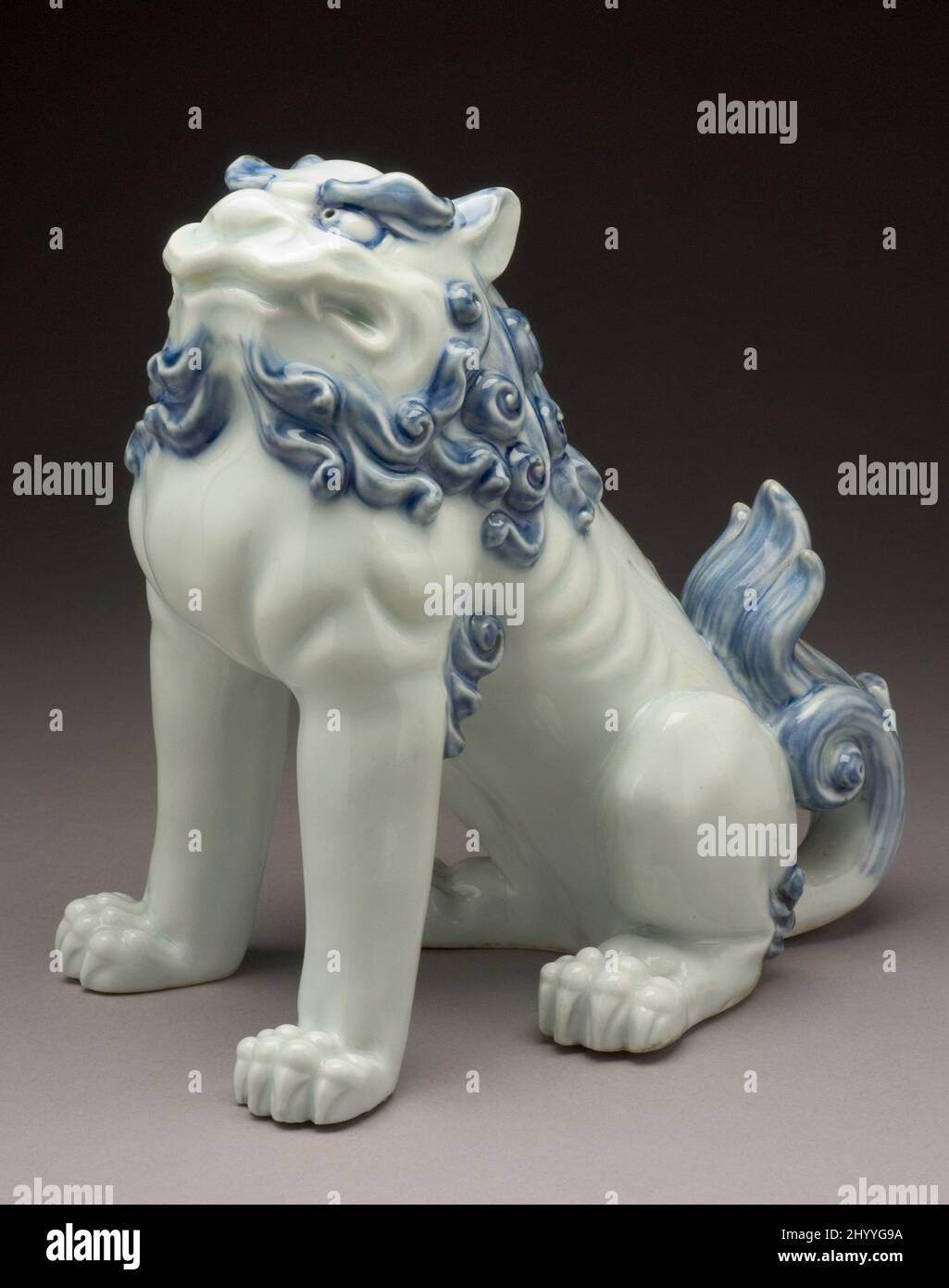 Okimono in the Form of a Chinese Lion. Japan, 19th century. Ceramics ...