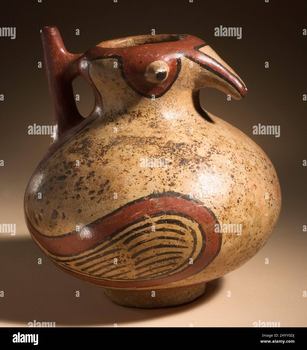 Bird Effigy. Panama, Veraguas, 500–800 CE. Ceramics. Slip-painted ...