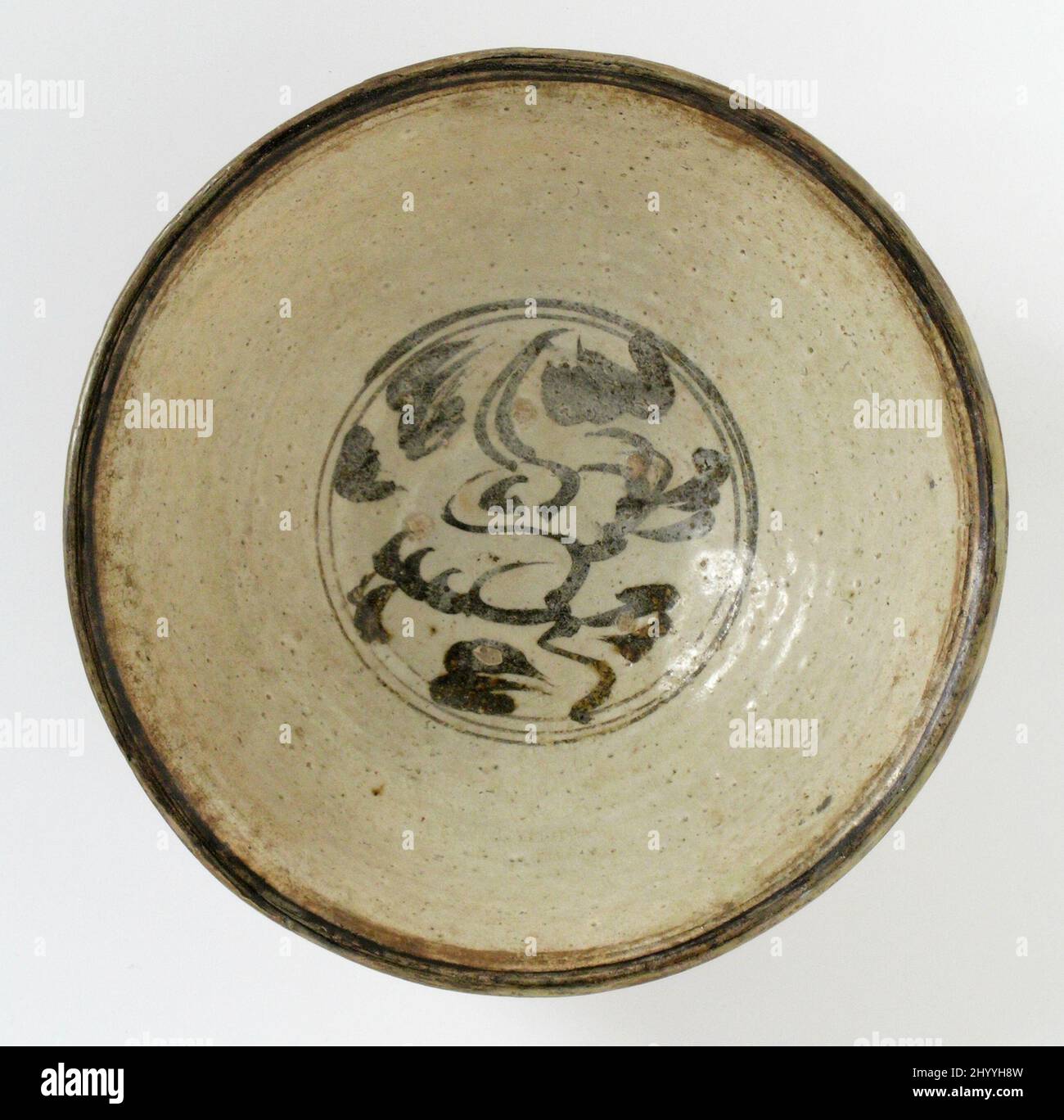 Bowl with Cursive Floral Scroll. Thailand, Sukhothai, late 14th century ...