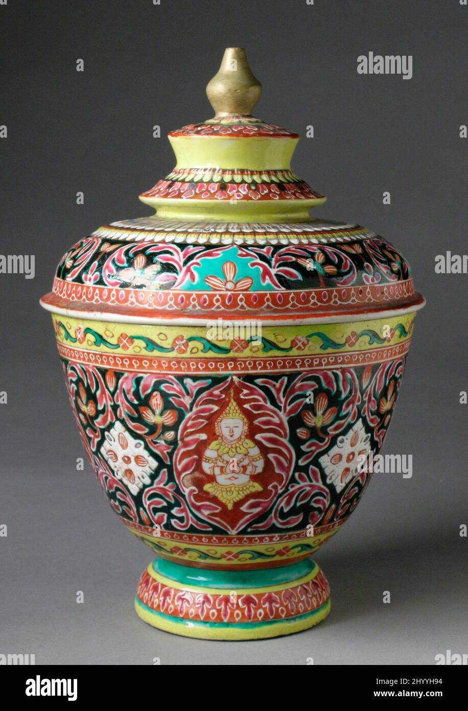 Covered Jar (Toh). China, 19th century. Furnishings; Serviceware ...