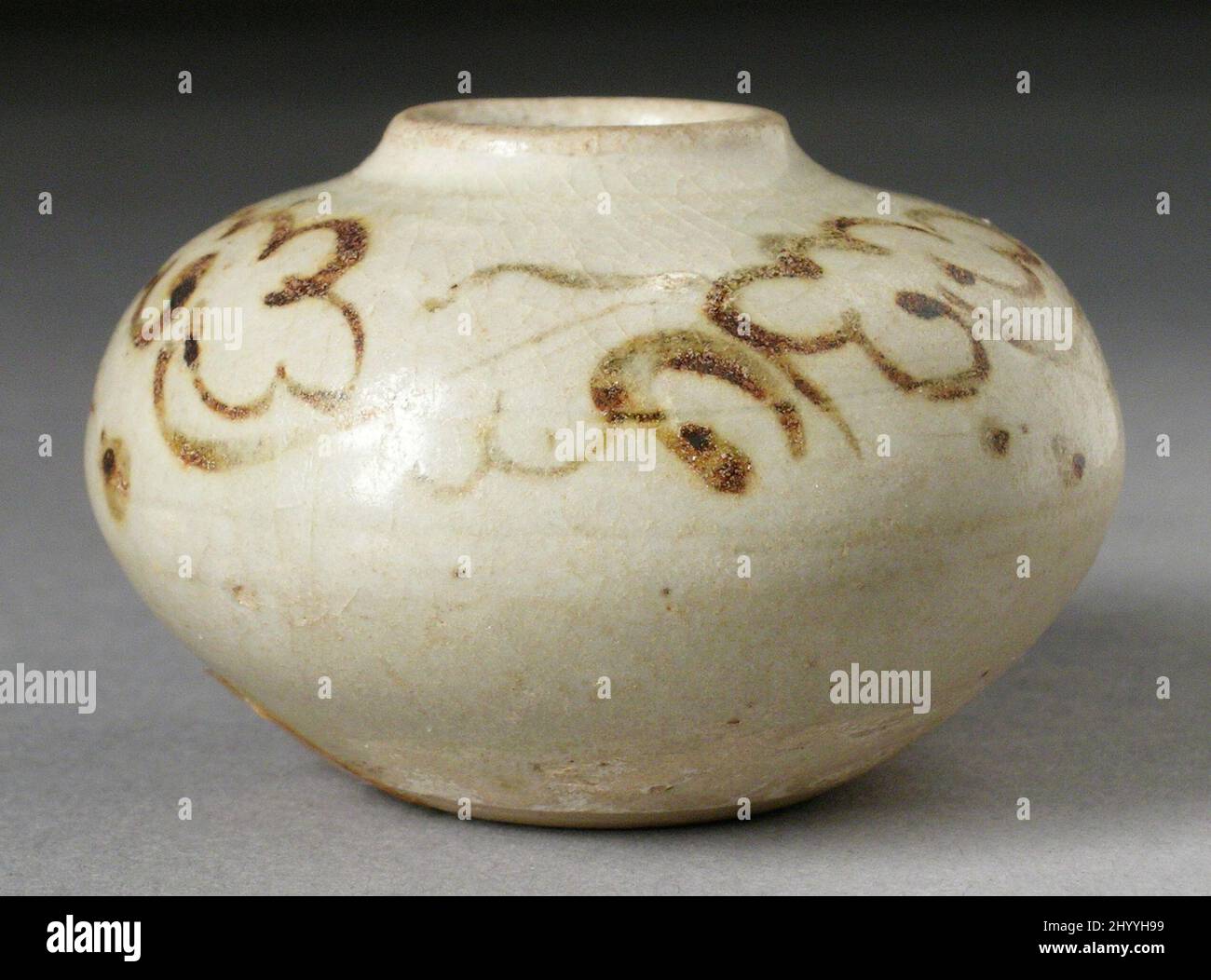 Jarlet with Cursive Floral Scroll. Vietnam, late 14th century ...