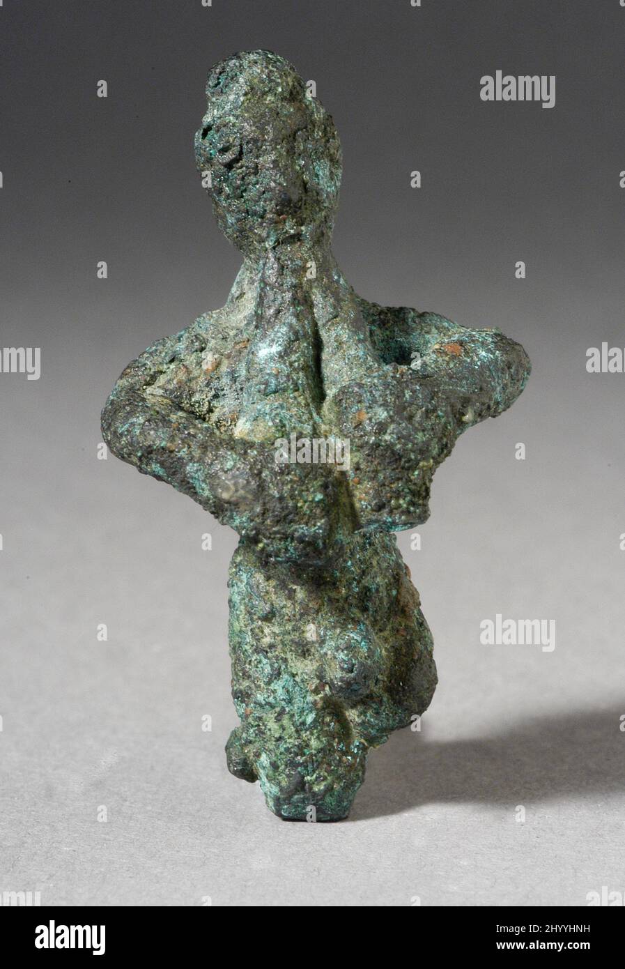 Figurine of an Ithyphallic Man Playing the Double Lute. Egypt, Late ...