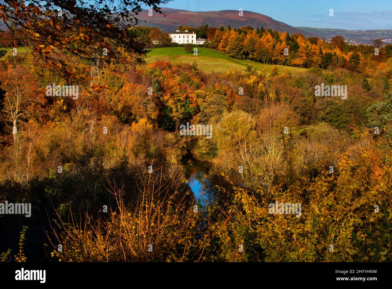 Malone House in Barnetts Park, Lagan Valley Regional Park, Belfast ...