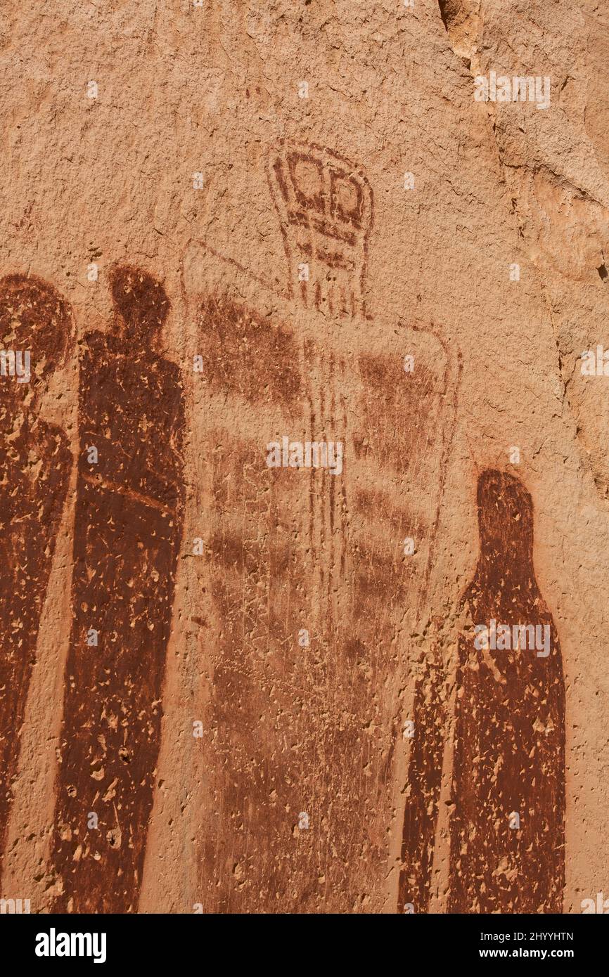 The Holy Ghost Panel in the Great Gallery, an ancient rock art panel in ...