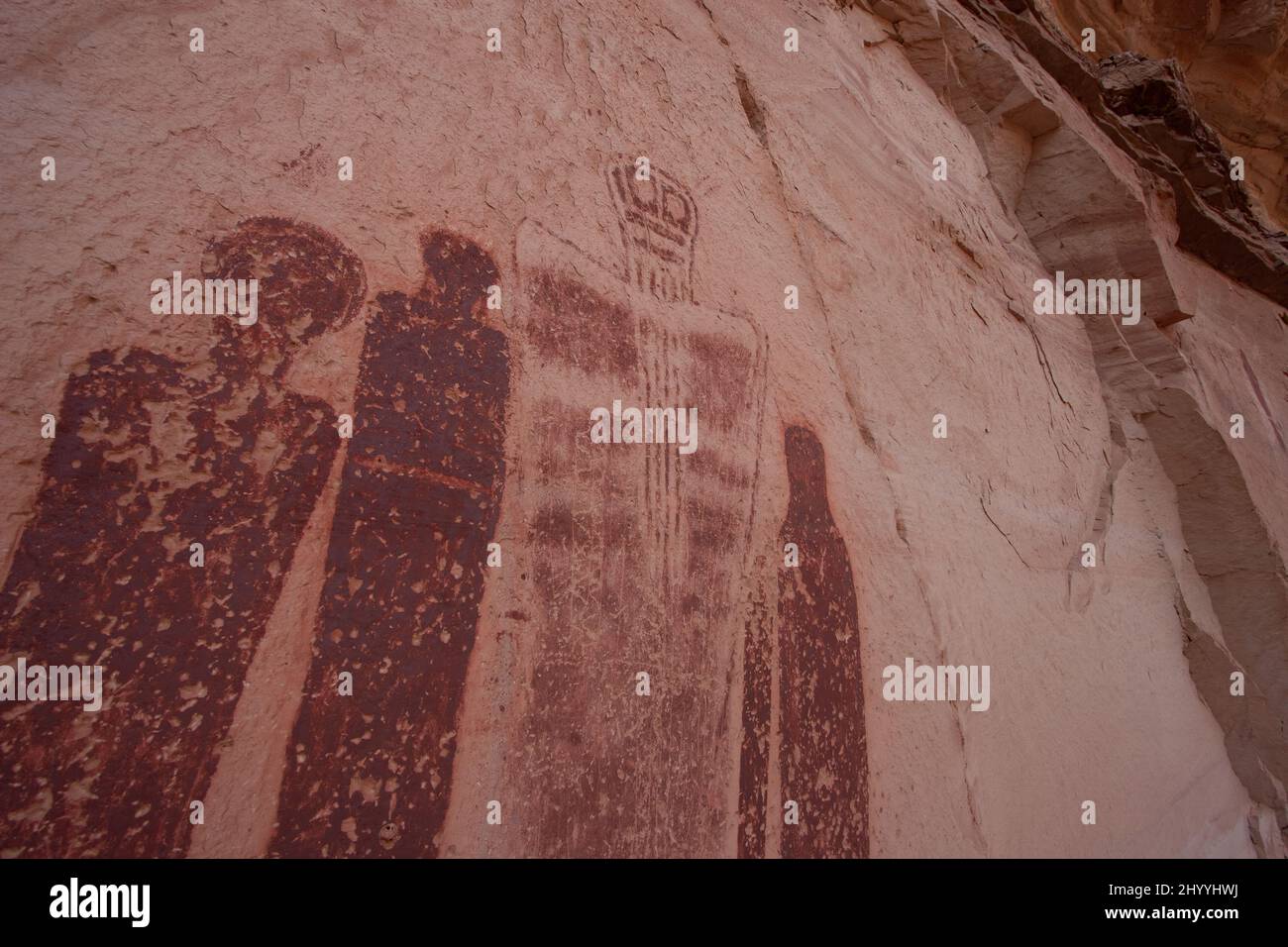The Holy Ghost Panel in the Great Gallery, an ancient rock art panel in ...