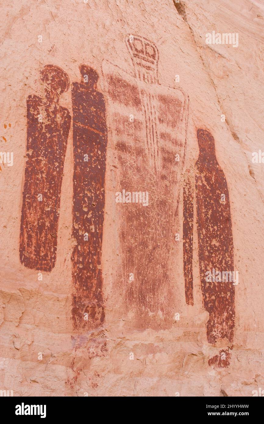 The Holy Ghost Panel in the Great Gallery, an ancient rock art panel in ...